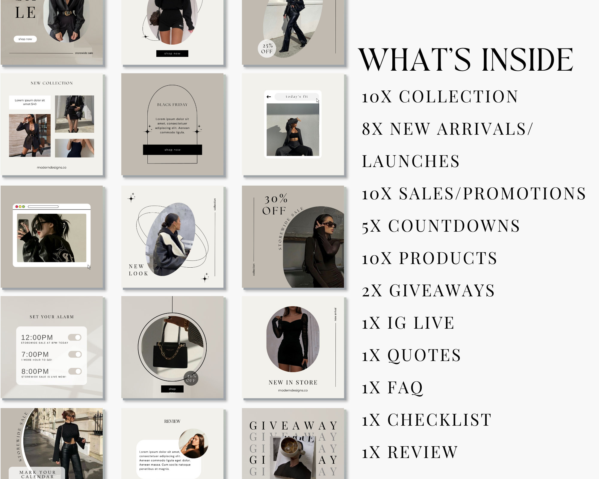 E-commerce Instagram Templates for Small Business Owner Online Shop ...