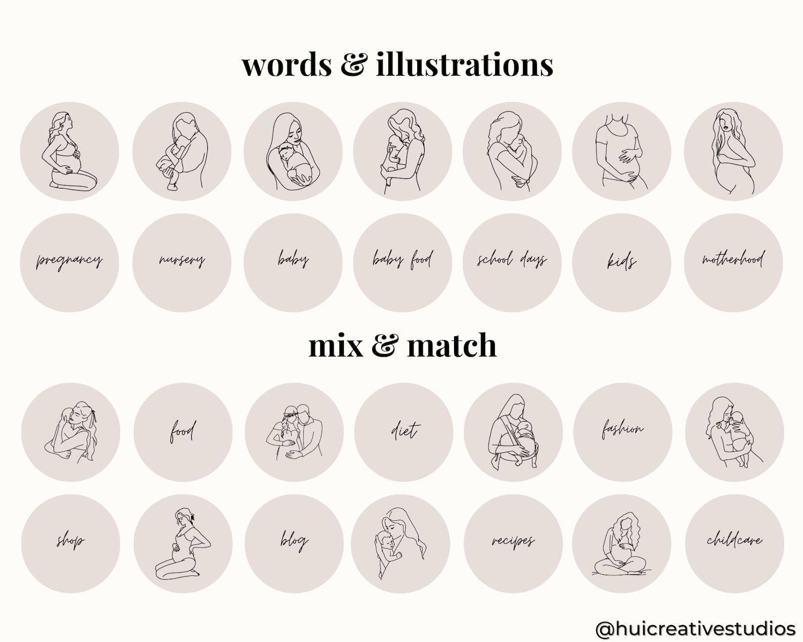 40 Motherhood Instagram Highlight Covers, Mom Life Instagram Highlights ...