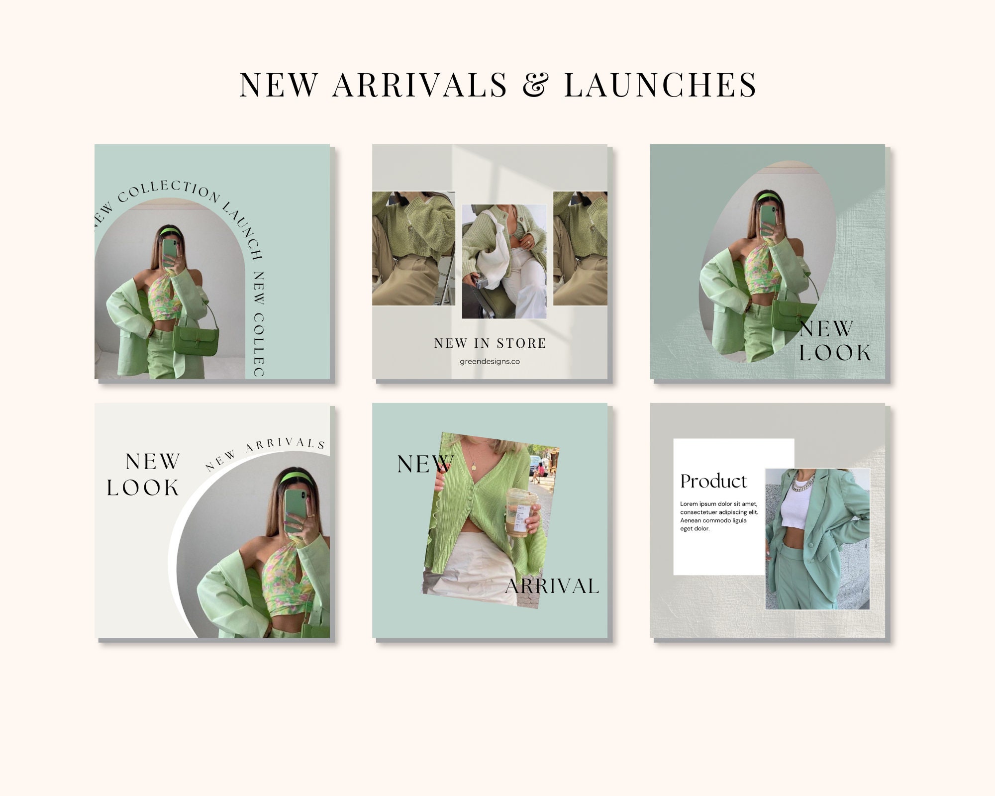 50 Clothing Business Instagram Posts, Online Shop Canva Templates, E ...