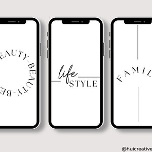 40 White Instagram Highlight Covers, Minimalist Stories Covers, White ...