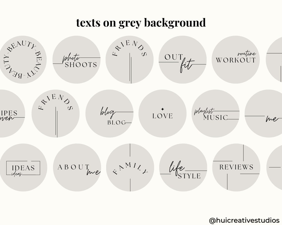 40 Grey Instagram Highlight Covers, Minimalist Stories Covers, Grey ...