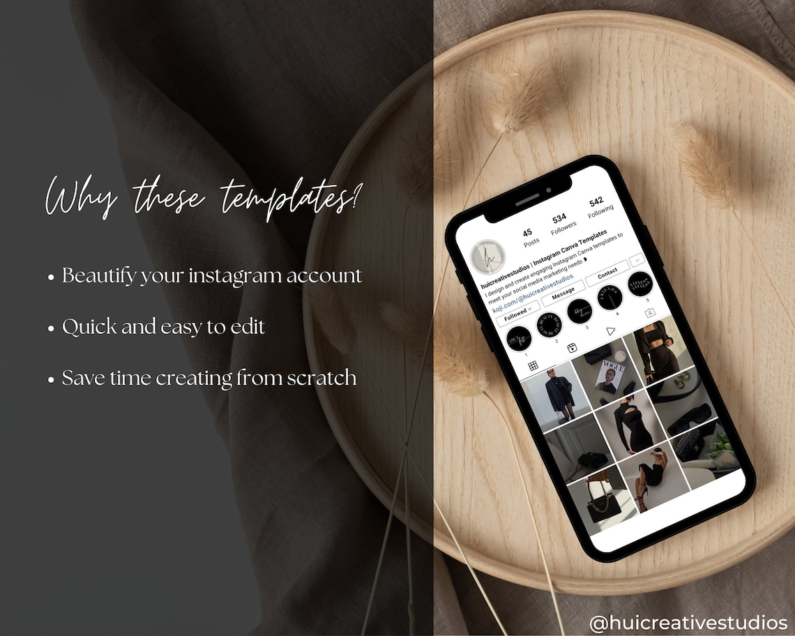 40 Black Instagram Highlight Covers, Minimalist Stories Covers, Black ...