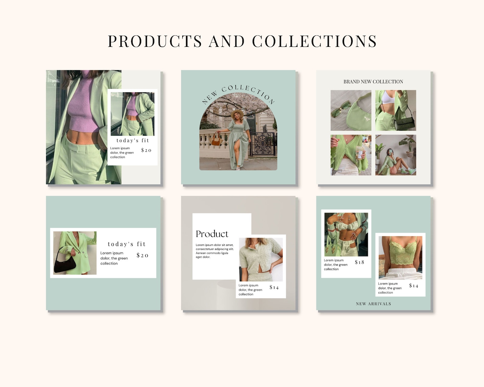 50 Clothing Business Instagram Posts, Online Shop Canva Templates, E ...