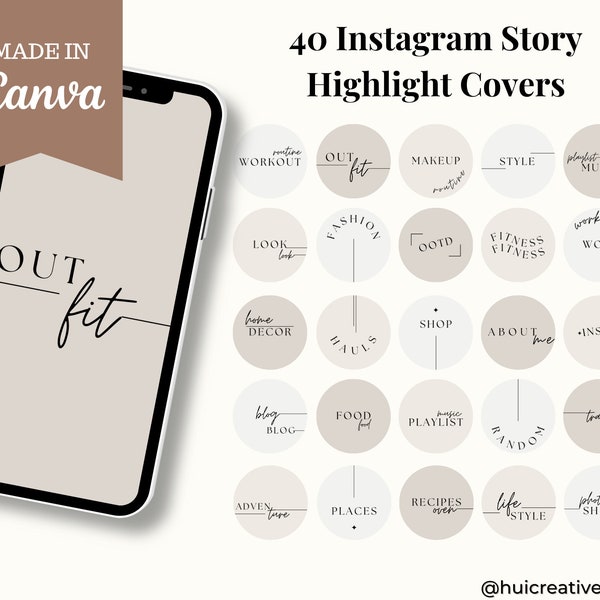 Highlight Covers - Etsy