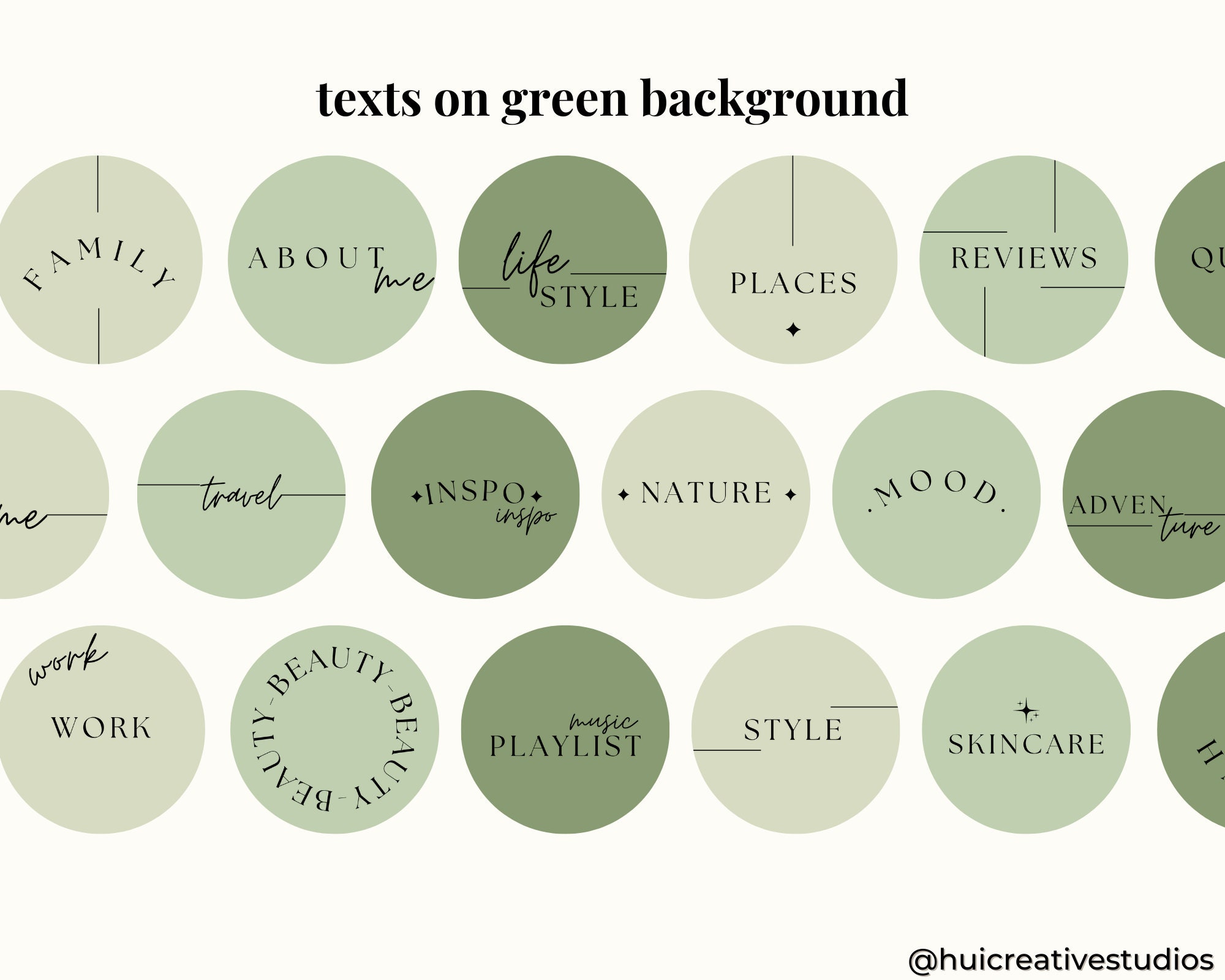 40 Green Minimal Instagram Highlight Covers Canva, Esthetician ...