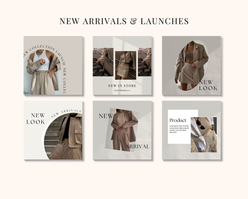 50 Clothing Business Instagram Posts, Online Shop Canva Templates, E ...