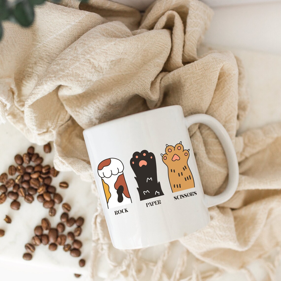 Cat Paw Rock, Paper, Scissors SVG Instant Digital Download Cat Paw Cut ...