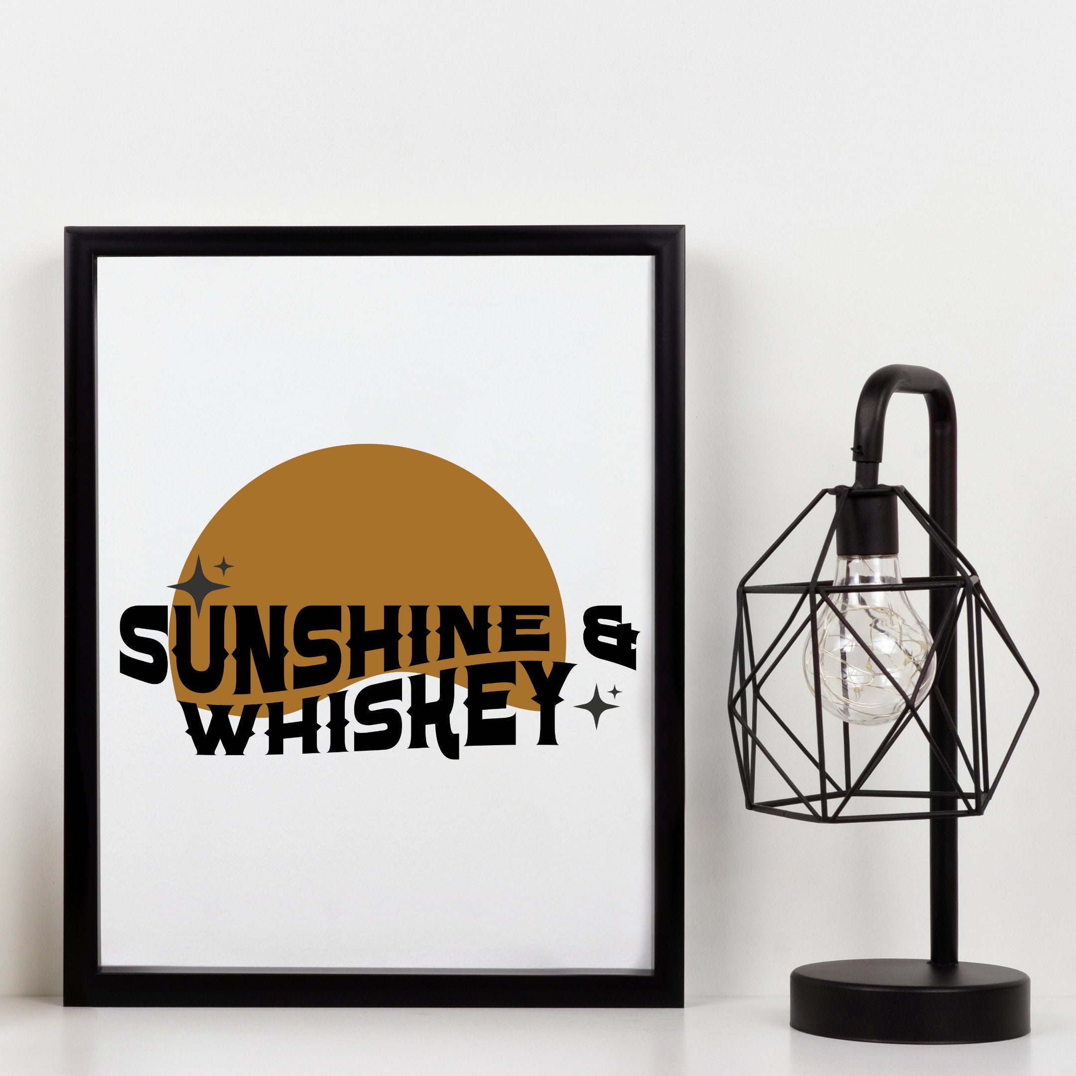 Sunshine & Whiskey SVG Instant Digital Download Trendy Summer Cut File ...