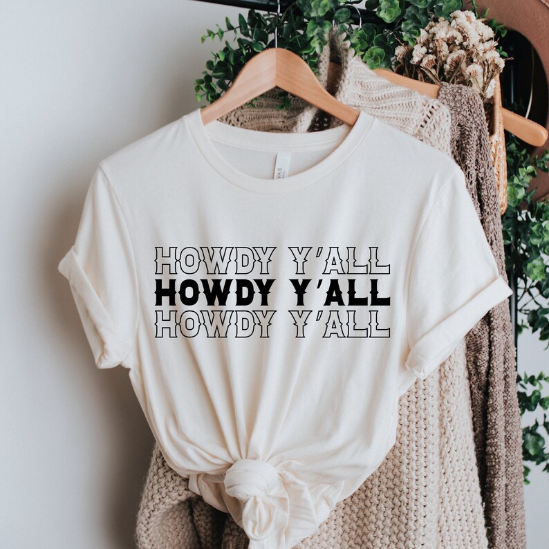 Howdy Y'all SVG Instant Digital Download Howdy Yall - Etsy