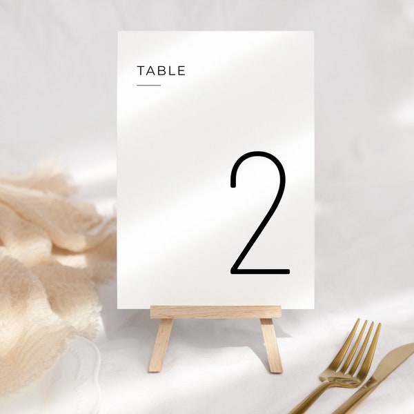 Large Table Numbers Template - Etsy