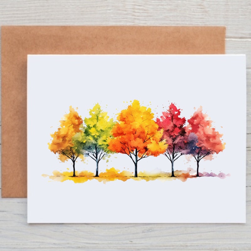 Fall Greeting Card - Etsy