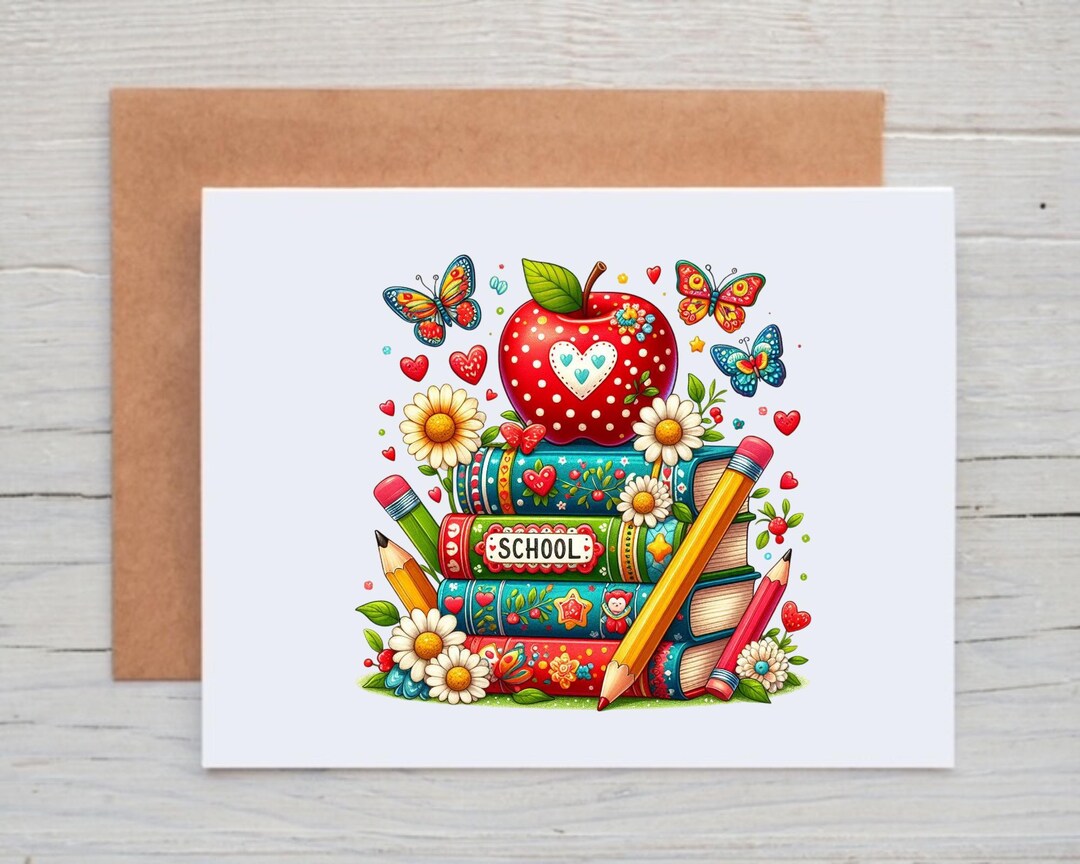 Teacher Note Card, Teacher Appreciation Gift, End of Year Teacher Gift ...