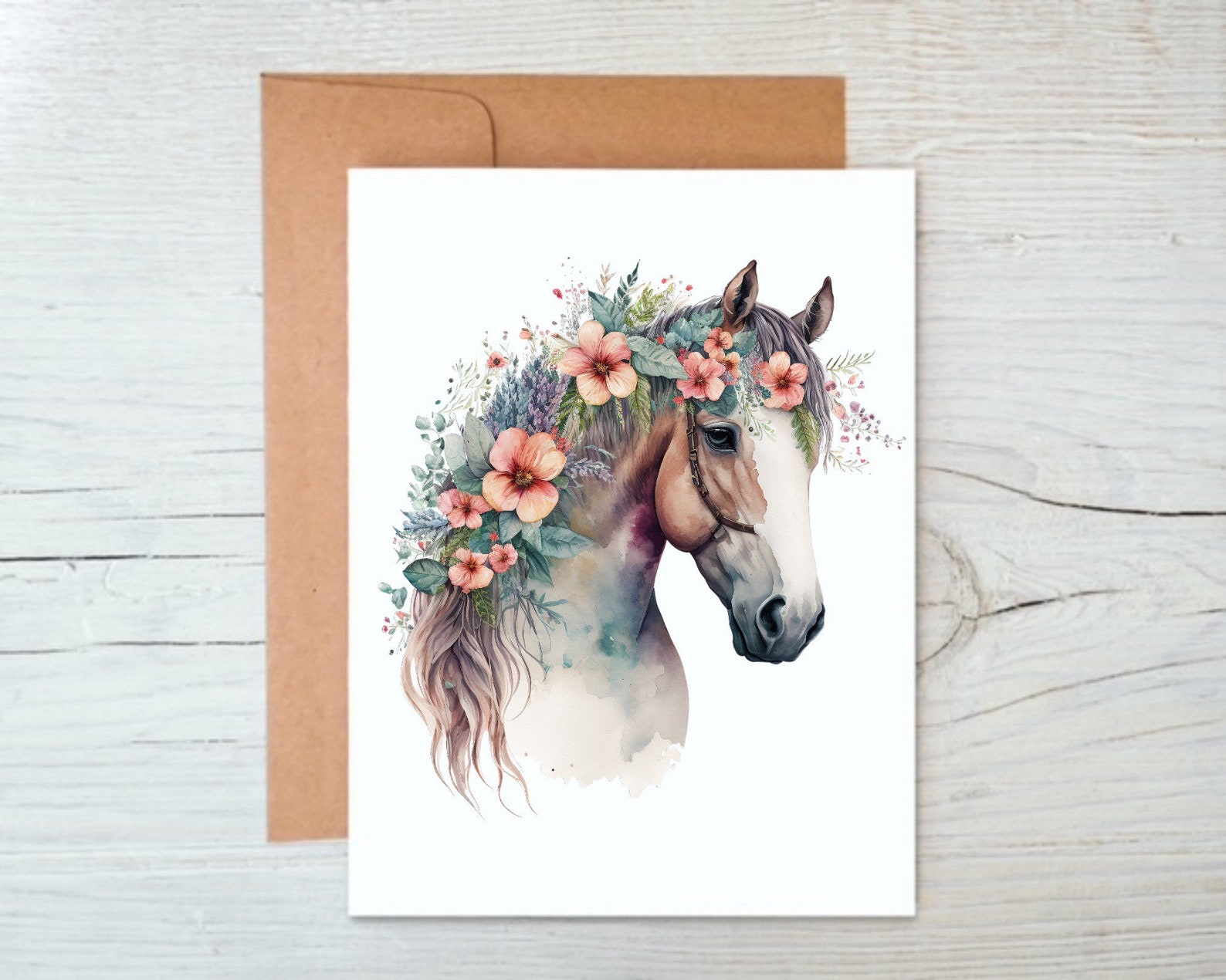 Horse Note Cards Horse Stationery Animal Cards Blank Cards - Etsy