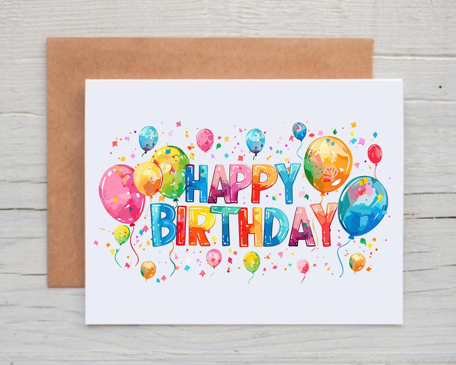 Colorful Birthday Card Pack, Blank Birthday Cards With Envelopes ...