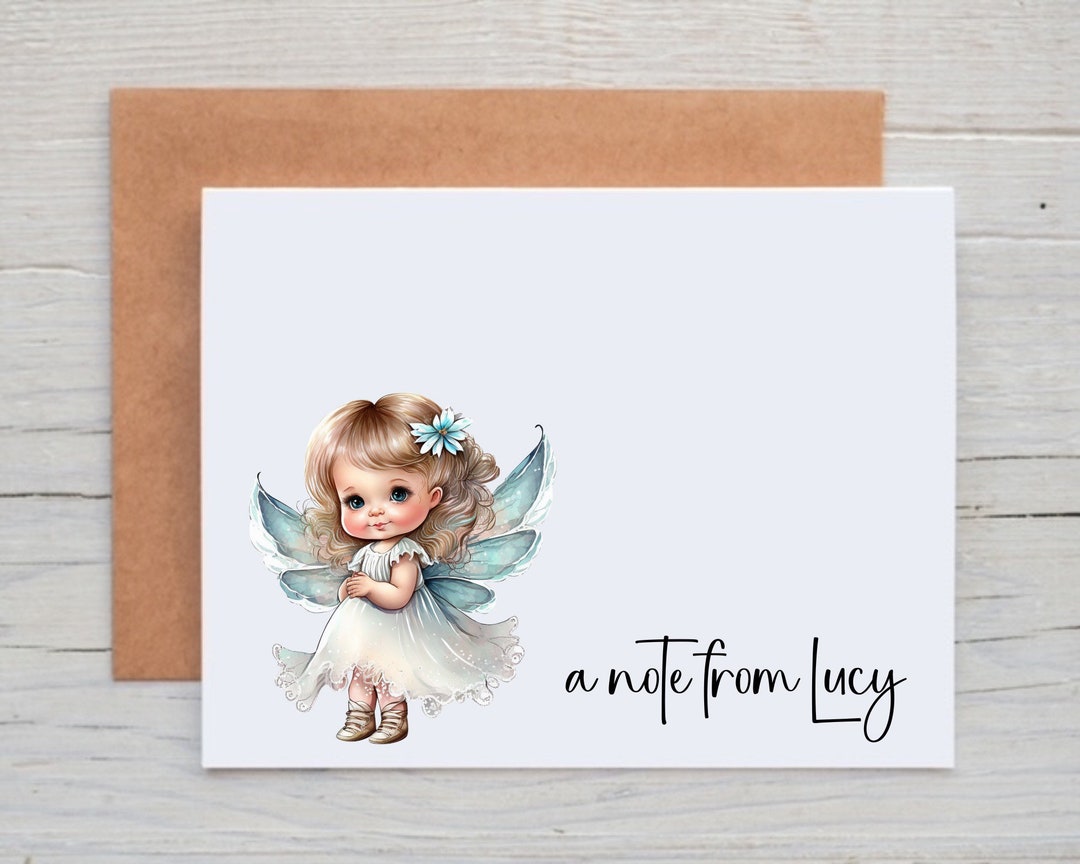 Personalized Angel Cards With Envelopes, Custom Stationery Set for ...