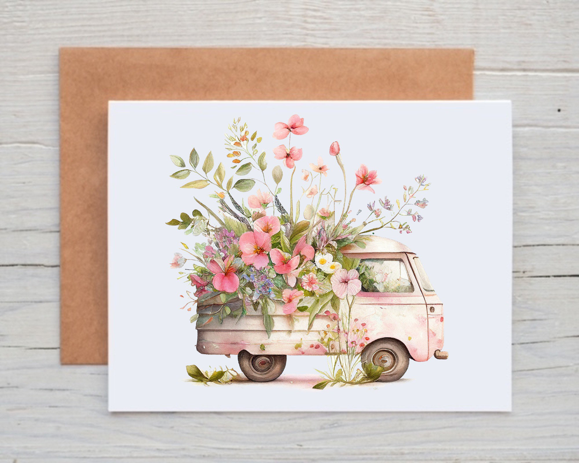 Shabby Chic Cards, Floral Stationery for Women, Blank Cards With ...