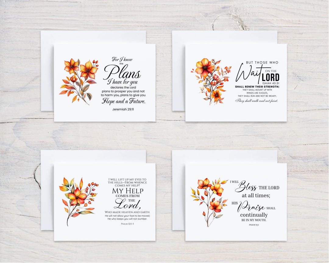 Scripture Note Cards Variety Pack, Christian Cards Assortment Pack ...