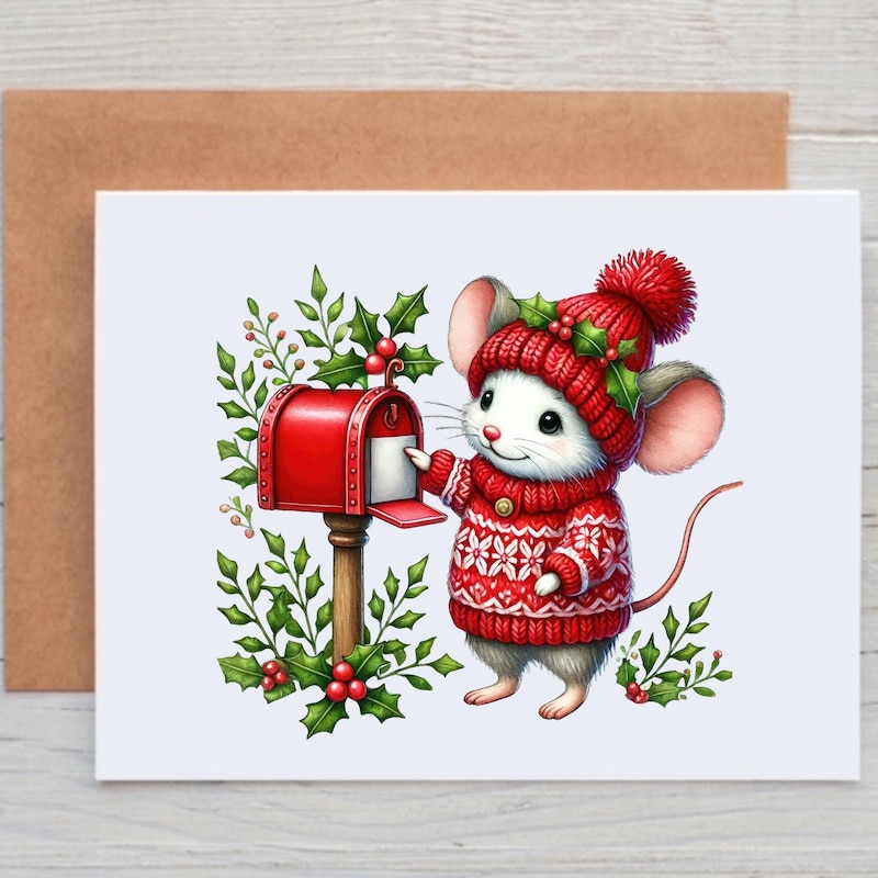 Christmas Mouse - Etsy