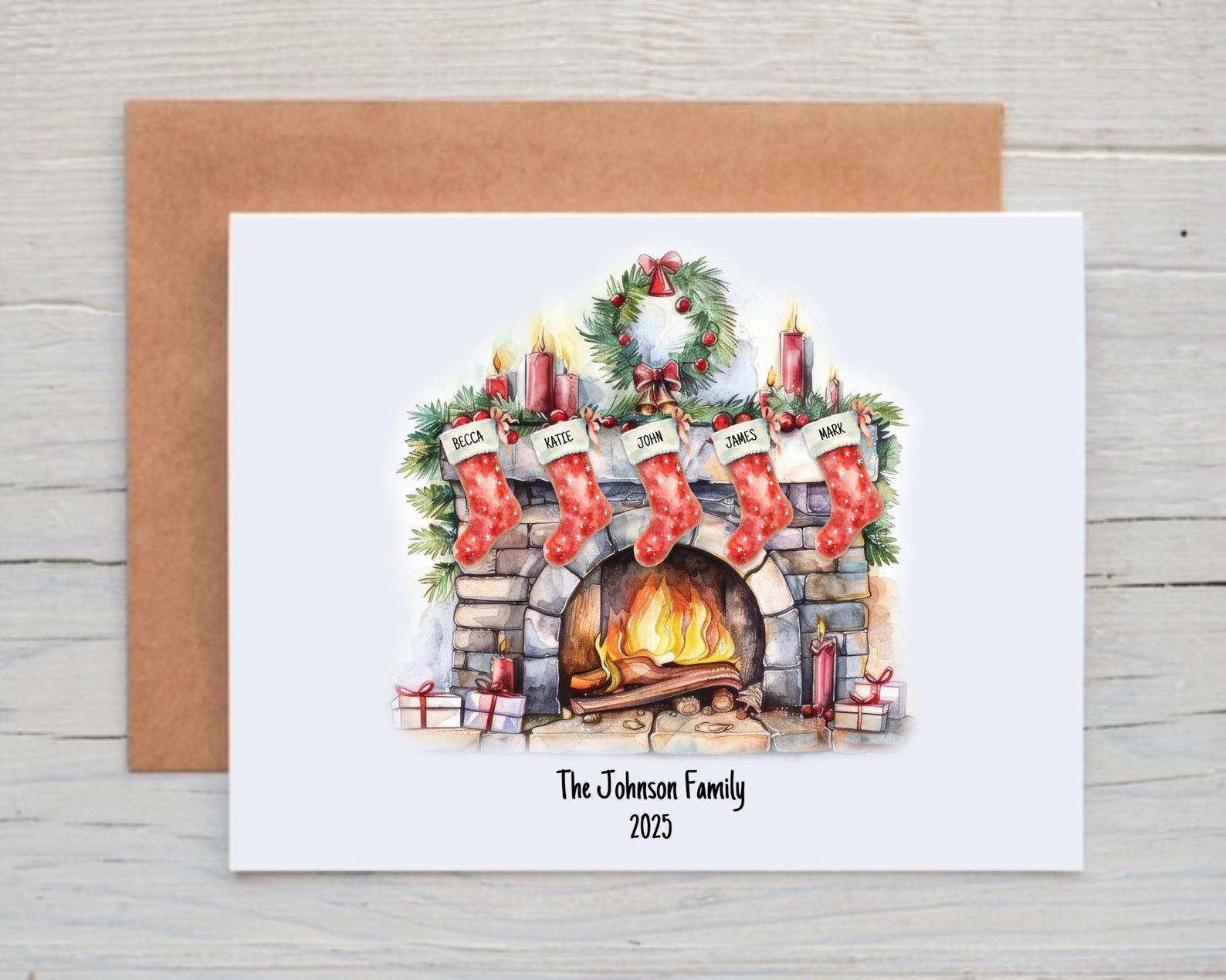 Personalized Christmas Cards, Custom Holiday Greeting Cards, Family ...
