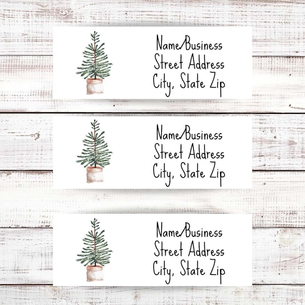 Christmas Tree Label - Etsy