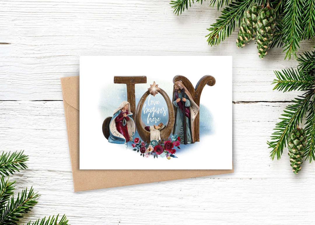 Religious Christmas Cards, Nativity Christmas Card, Holiday Card Set ...