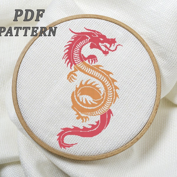 Dragon Cross Stitch Pattern - Etsy