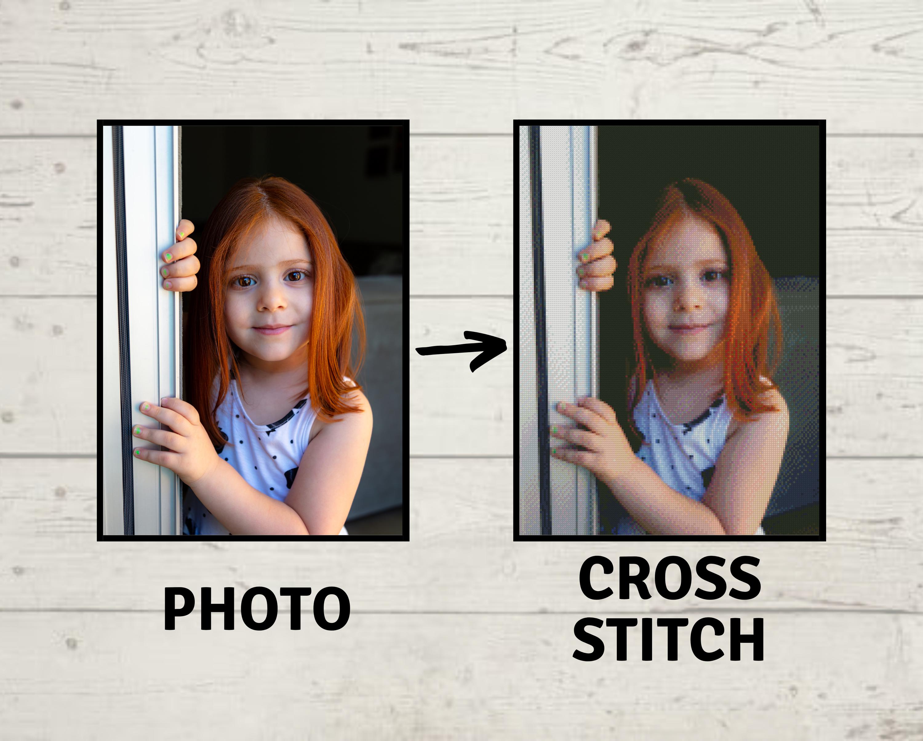 Customized Cross Stitch Pattern From Your Favorite Photo, Customizable ...