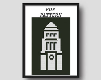 Cambridge University Logo Cross Stitch Pattern Simple Cross | Etsy