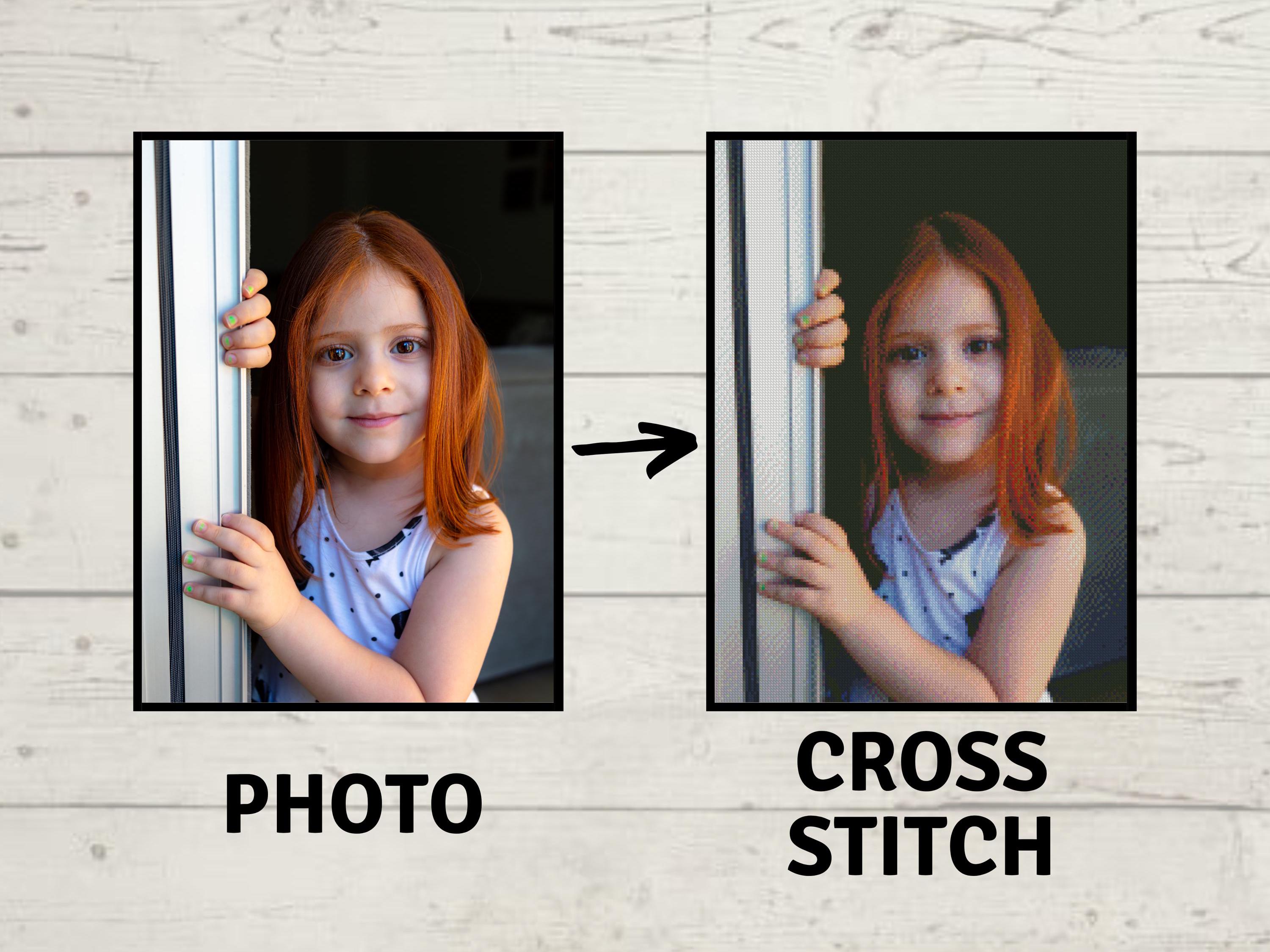 Customized Cross Stitch Pattern From Your Favorite Photo, Customizable ...