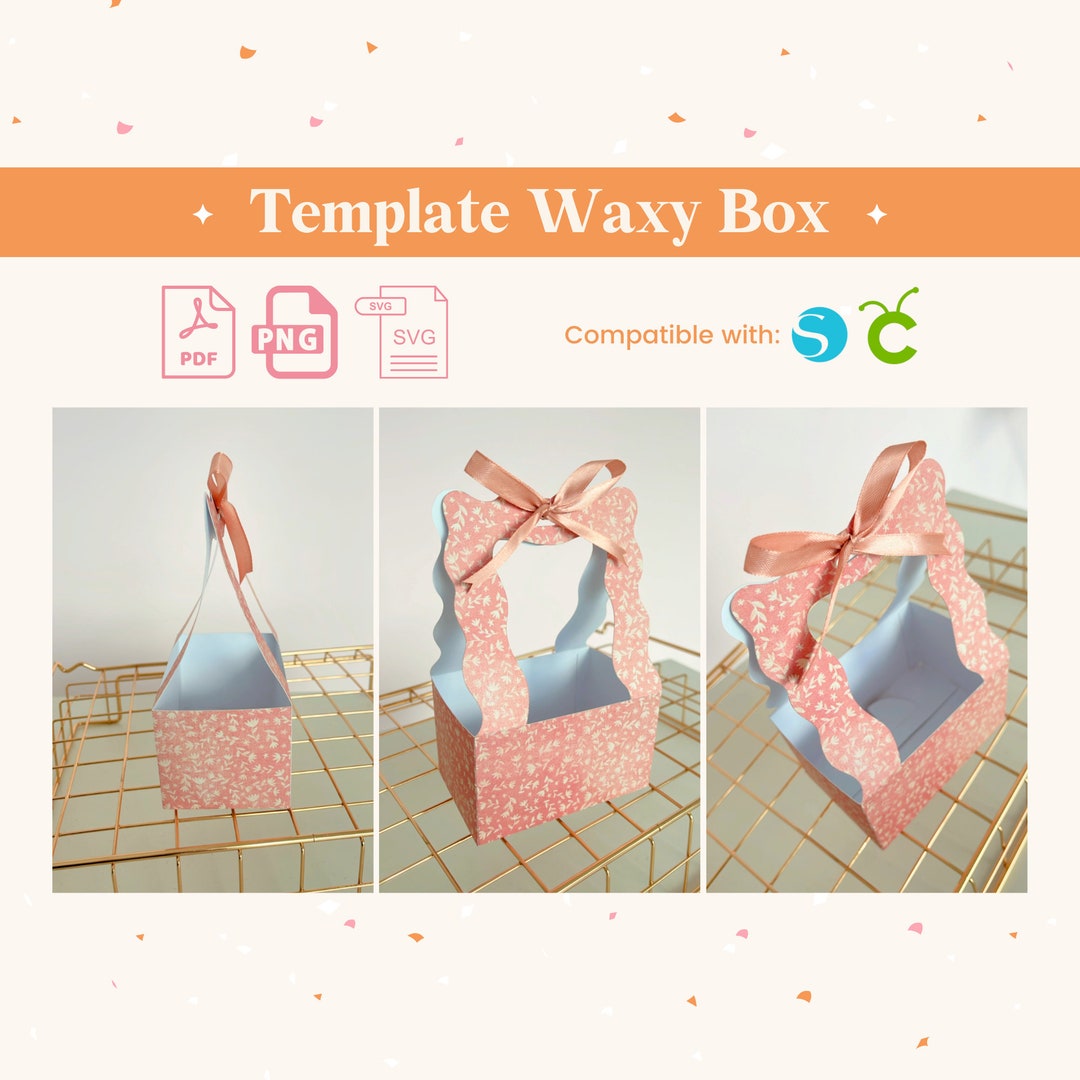 Wavy Box Template - Etsy