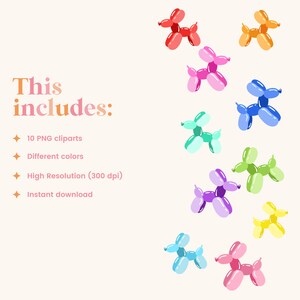 Balloon Puppy Cliparts - Etsy