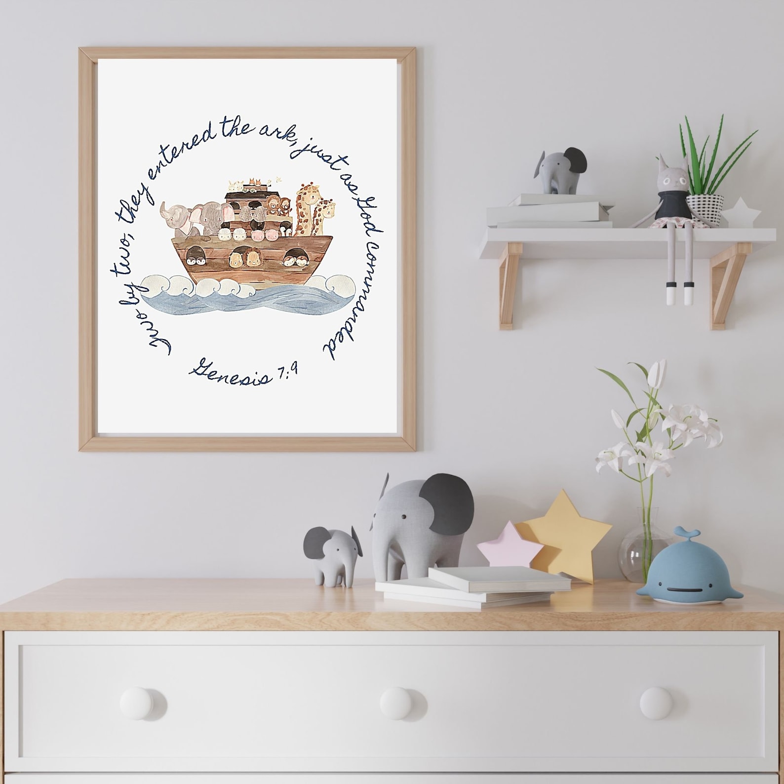 Noahs Ark Nursery/noahs Ark/christian Nursery Decor/christian Wall Art ...