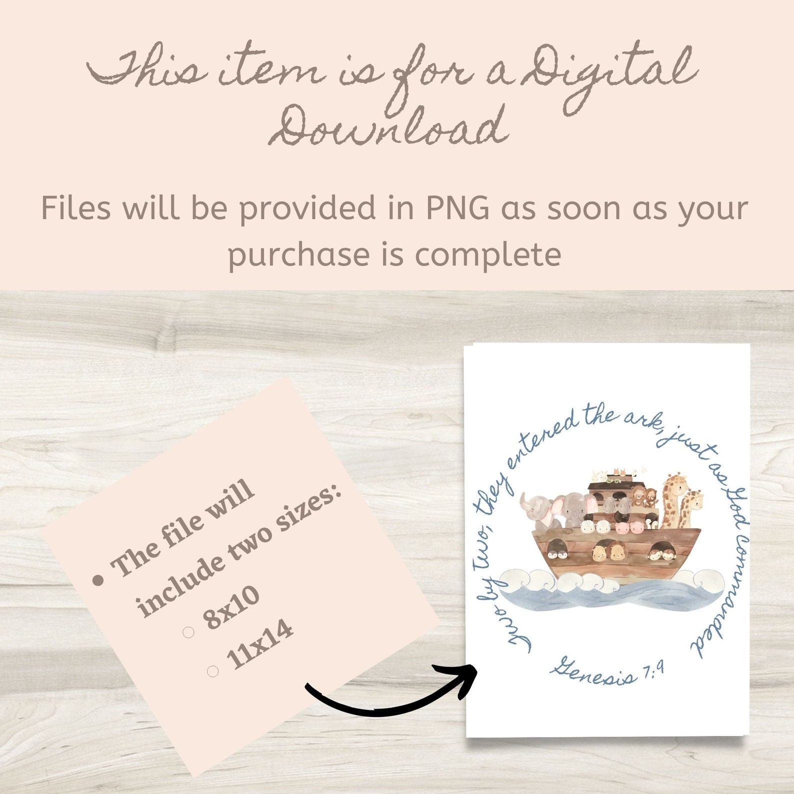 Noahs Ark Nursery/noahs Ark/christian Nursery Decor/christian Wall Art ...