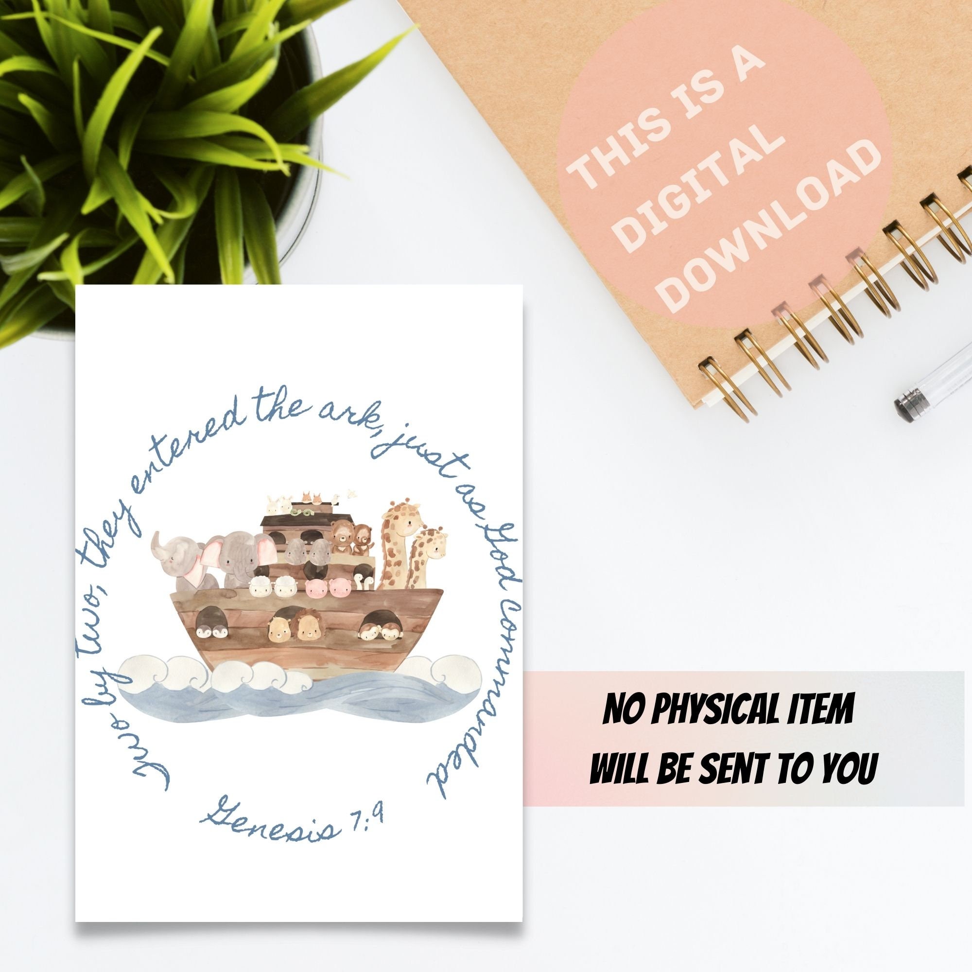 Noahs Ark Nursery/noahs Ark/christian Nursery Decor/christian Wall Art ...