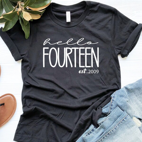 14th Birthday Shirt - Etsy