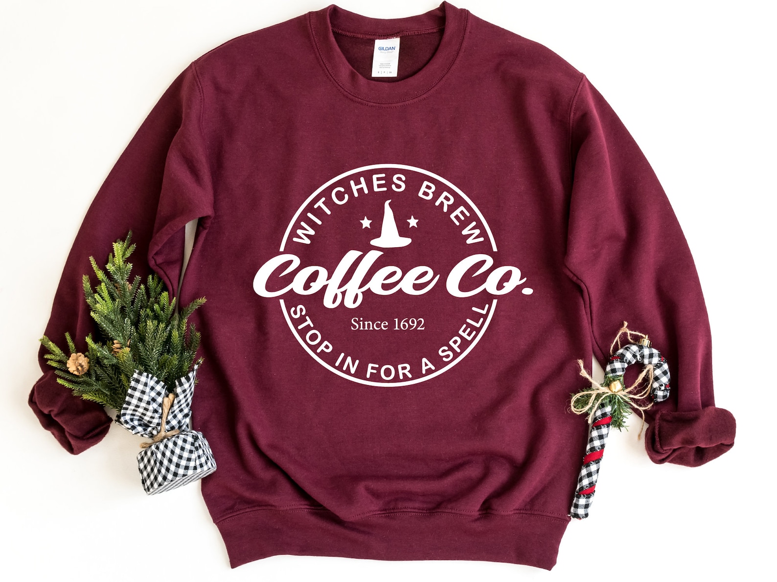 Witches Brew Sweatshirt, Halloween Sweatshirt, Funny Coffee Co Crewneck ...