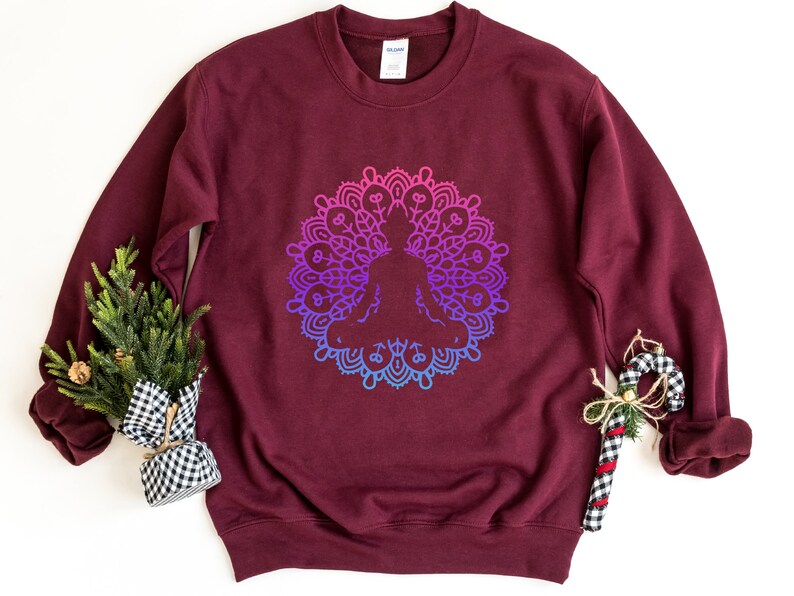 Mandala Buddha Sweatshirt, Buddha Sweatshirt, Mandala, Spiritual ...