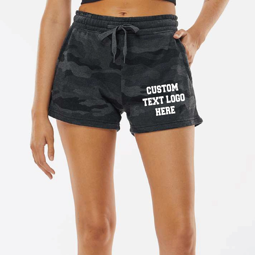 Women's Fleece Shorts: Custom Text Design - Soft, Lightweight Fabric - Etsy