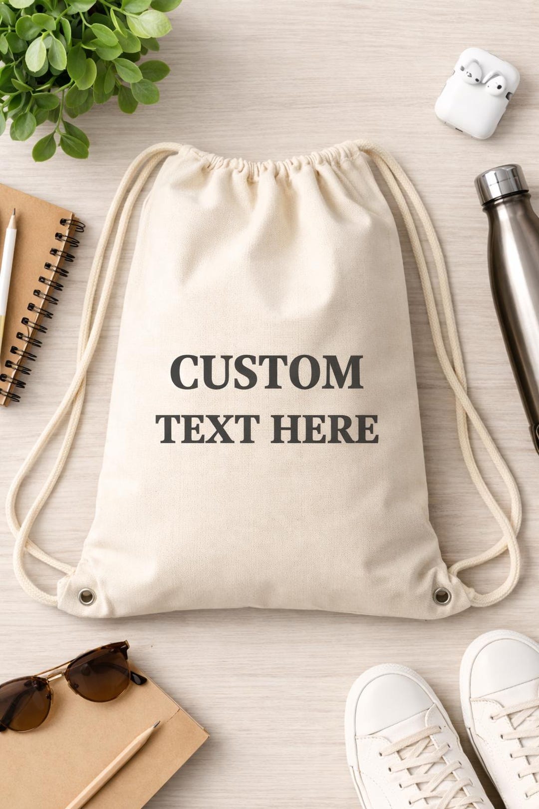 Custom Drawstring Backpack - Personalized Name for Kids - Etsy