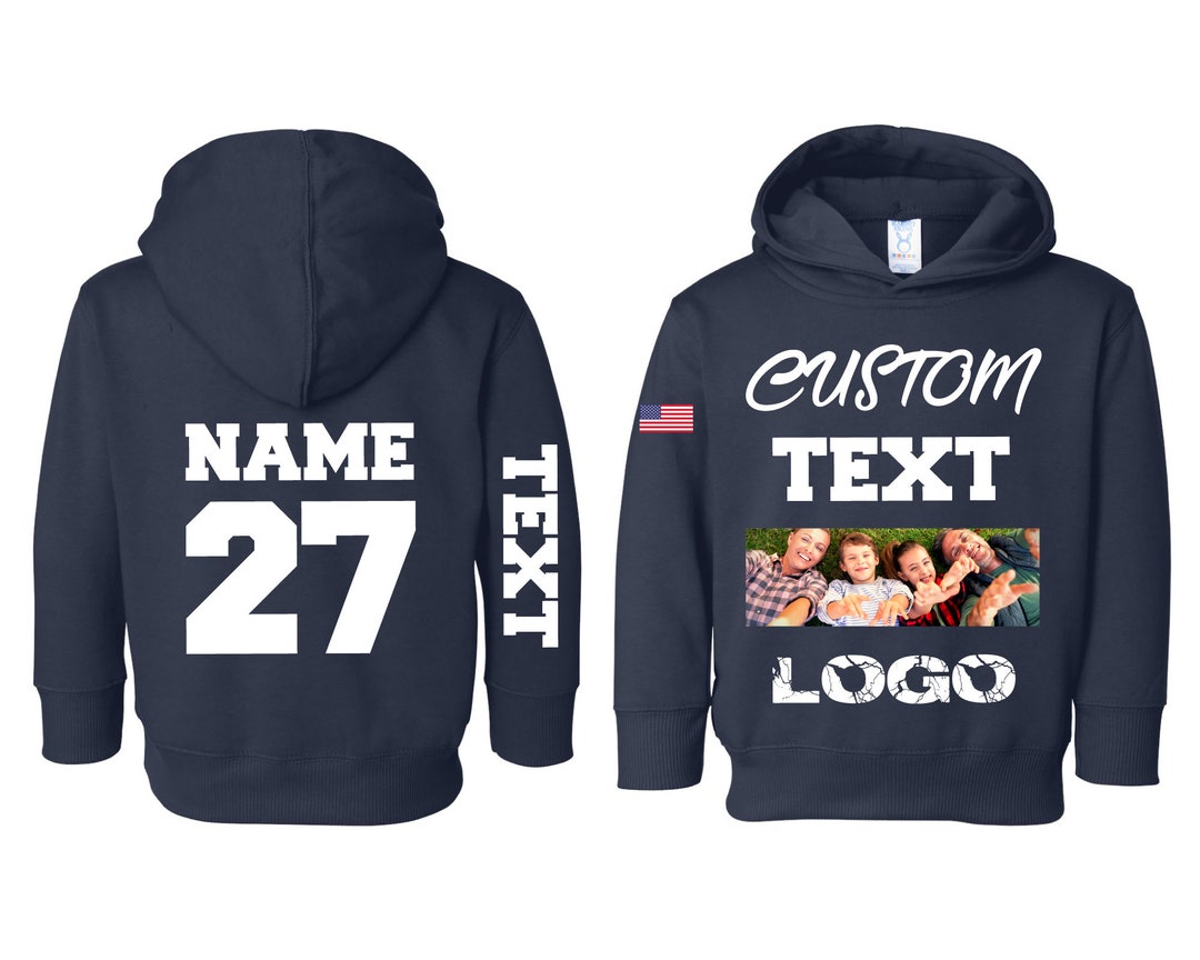 Custom Hoodie, Custom Logo Hoodie, Personalized Text Sweatshirt, Team ...