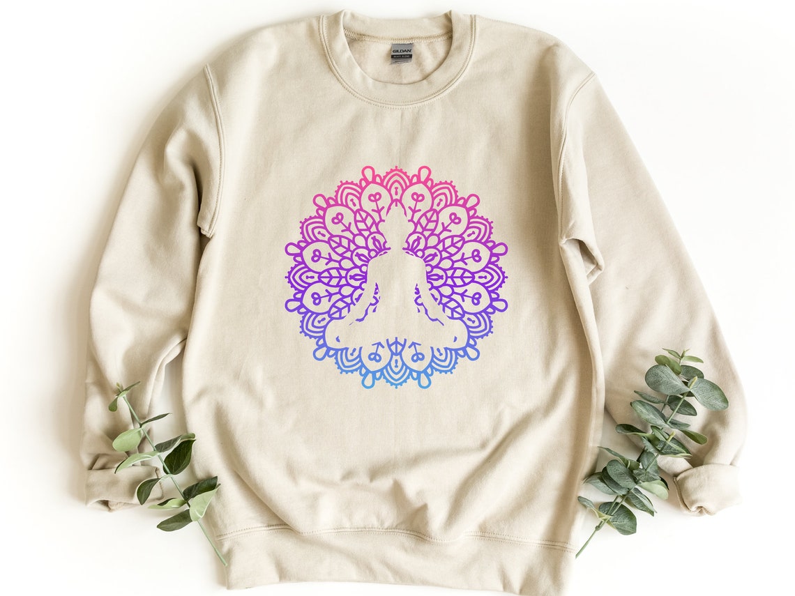 Mandala Buddha Sweatshirt, Buddha Sweatshirt, Mandala, Spiritual ...