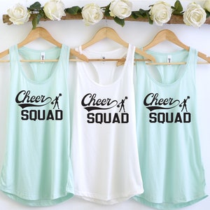 Cheerleading Tank Tops, Cheer Squad Tank Top, Women's Racerback Tank ...