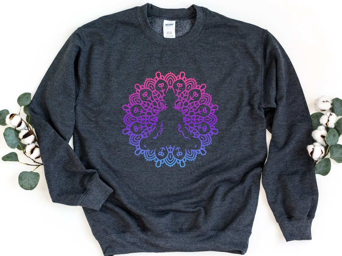 Mandala Buddha Sweatshirt, Buddha Sweatshirt, Mandala, Spiritual ...