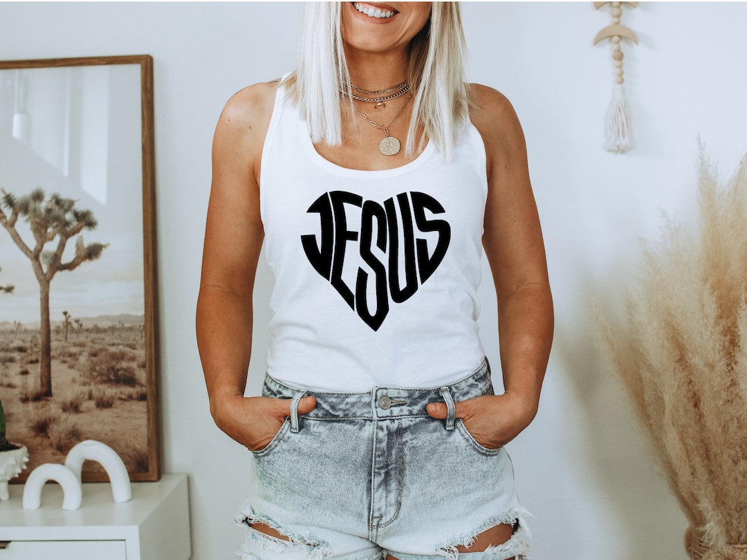 Jesus Tank, Christian Tank, Religious Tank, Christian Baptism Gift ...