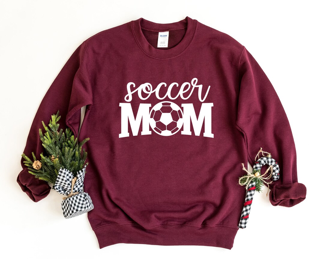 Soccer Mom Sweatshirt, Soccer Sweater, Mom Pullover, Football ...