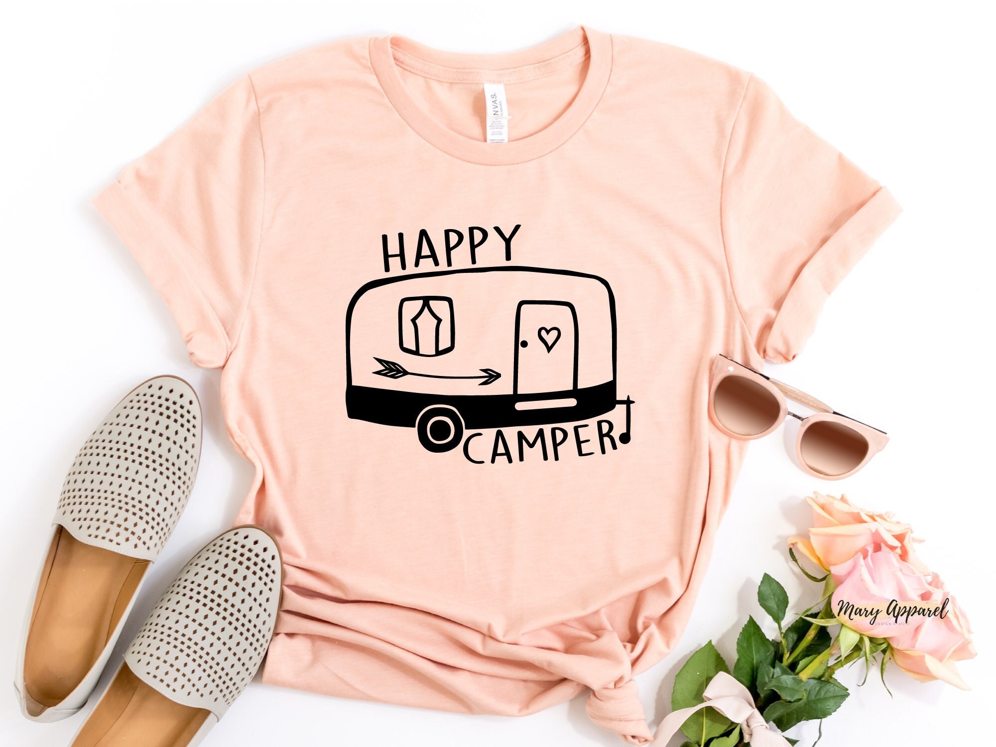 Happy Camper Shirt Camping Shirt Camp Shirt Hiking Shirt - Etsy