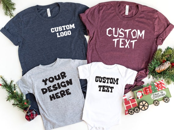 Custom Logo Shirt Personalized Family Shirt Custom Youth - Etsy
