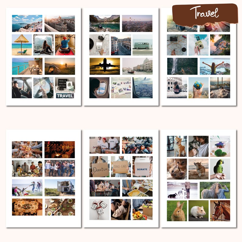 2023 Vision Board Printables 2023 Vision Board Clip Art 300 Etsy
