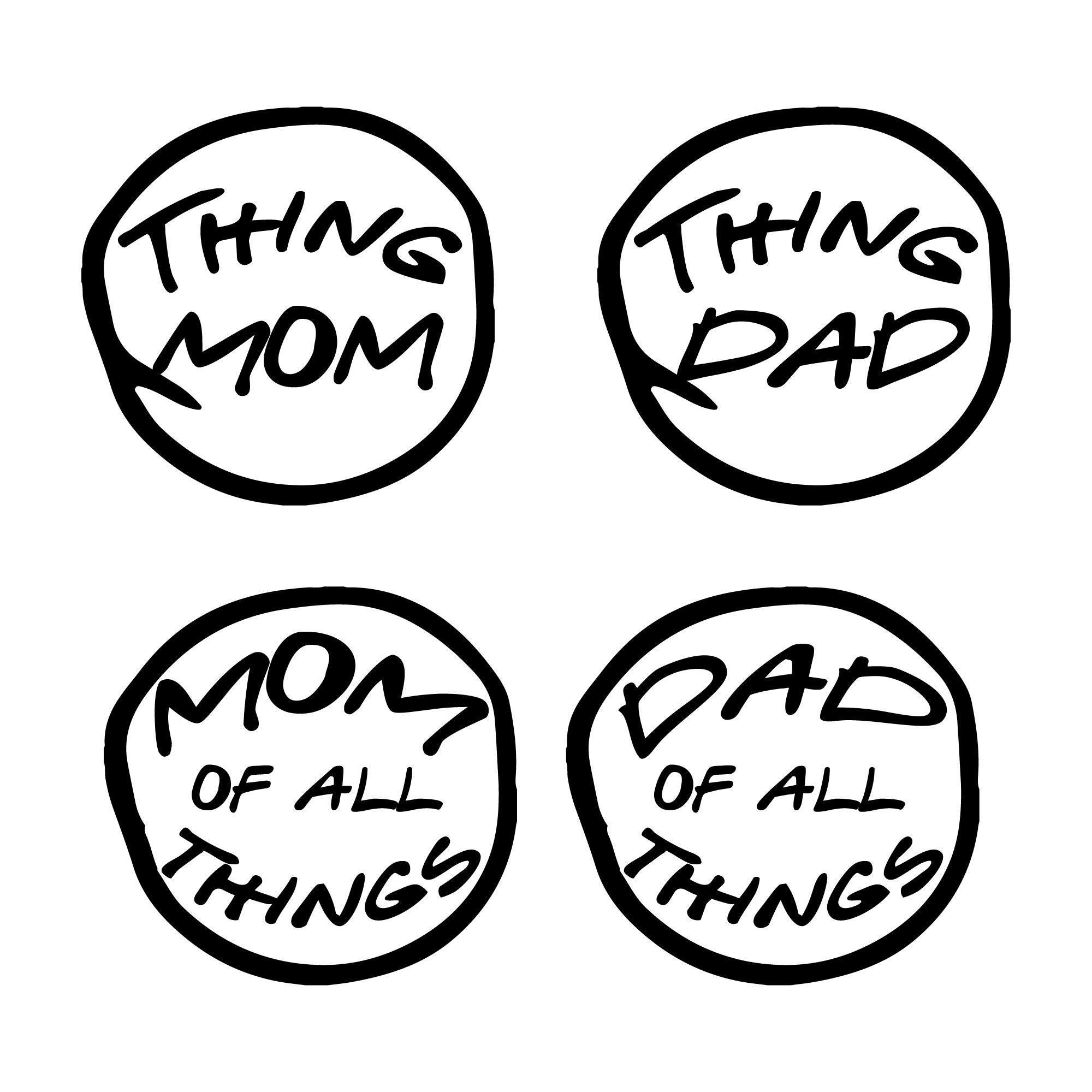 Thing 1 Thing 2 Svg Cut Filething Svg File For Cricutthing Etsy Canada