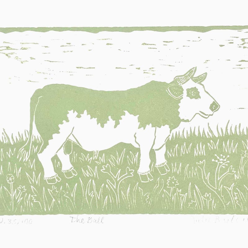 Farm Linocuts - Etsy